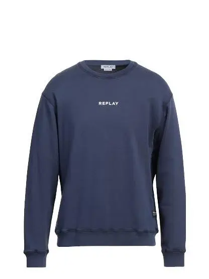 REPLAY Organic Cotton Crewneck Sweatshirt - Navy
