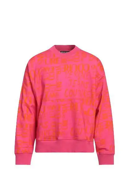 Versace French Terry Logo Sweatshirt - Fuchsia