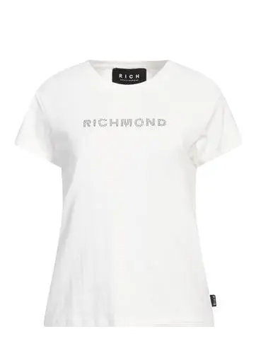 John Richmond T-shirt With Appliqués - Off White