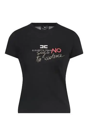Elisabetta Franchi Logo-print T-shirt - Black