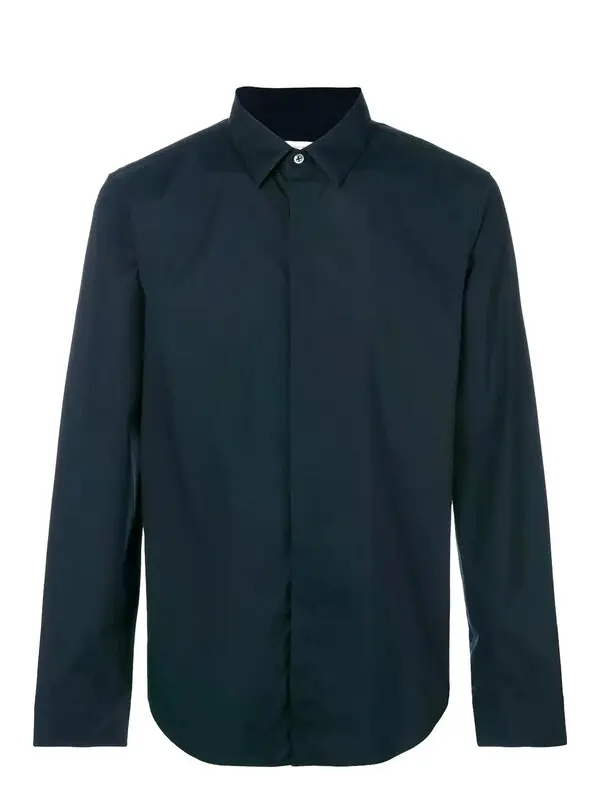 JIL SANDER Concealed Fastening Shirt - Blue