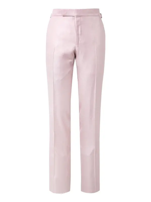 TOM FORD O'connor Straight-leg Suit Trousers - Pink