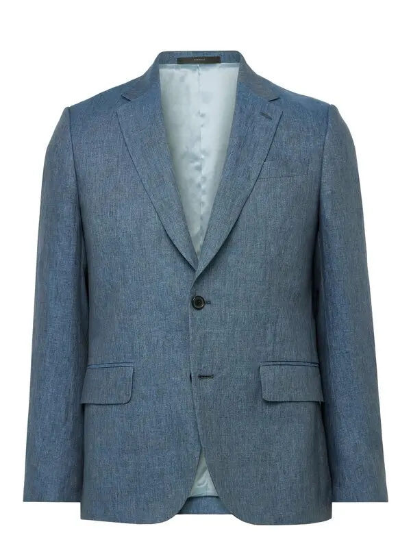 Paul Smith Delave Linen Suit Jacket - Blue