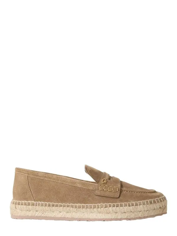 GIANVITO ROSSI Lido Suede Espadrilles - Brown