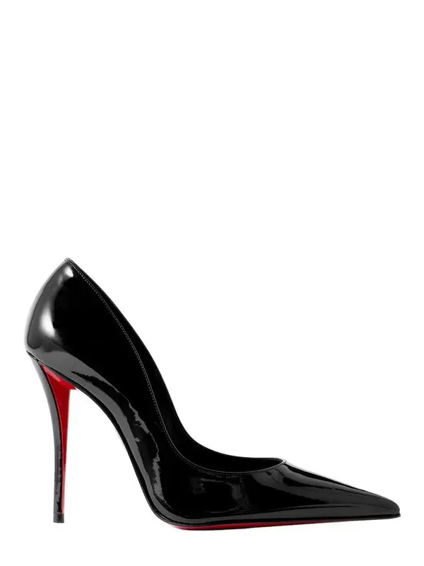 CHRISTIAN LOUBOUTIN Miss Z 100 Patent-leather Pumps - Black