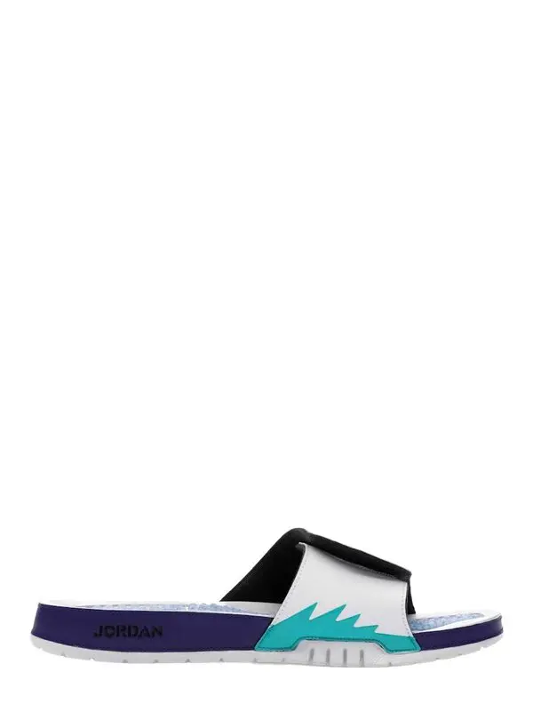 JORDAN Hydro 5 Retro Slide - White/new Emerald/grape Ice