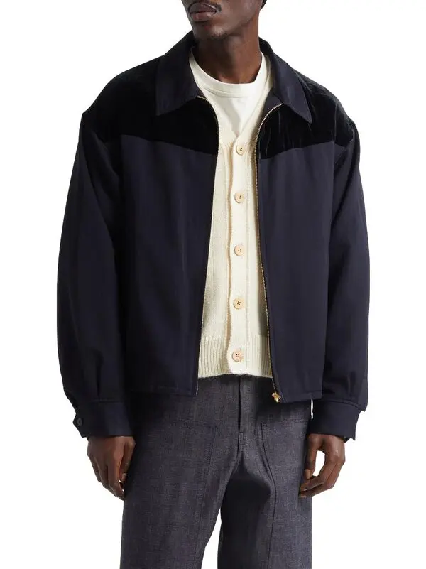 Visvim Mayfield Swing Zip Jacket - Navy