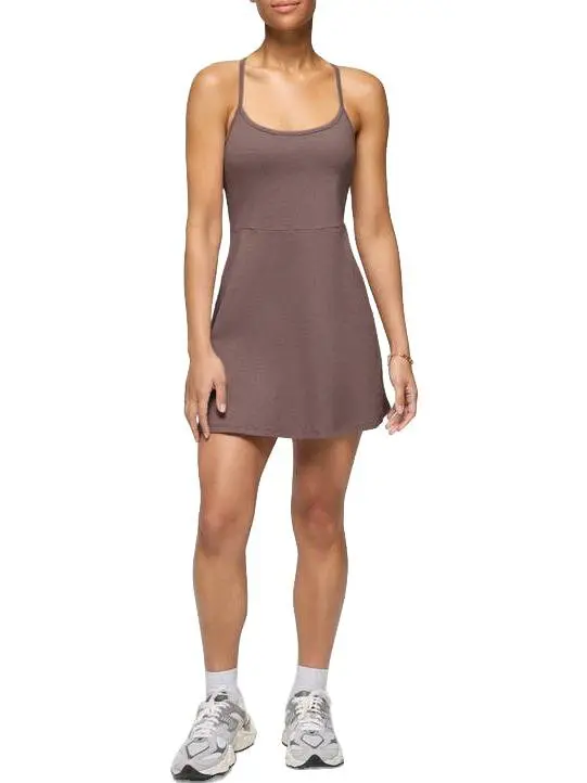 Prana Heavana Every Minute Mini Dress - Carob Heather