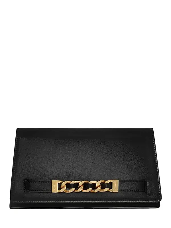 Rebecca Minkoff Curb Link Leather Crossbody Bag - Black