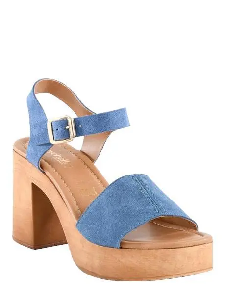 Seychelles City Scape Platform Sandals - Blue