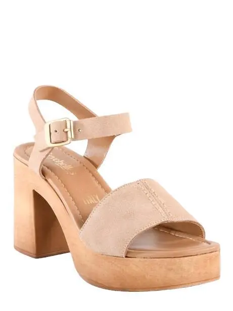 Seychelles City Scape Platform Sandals - Sand