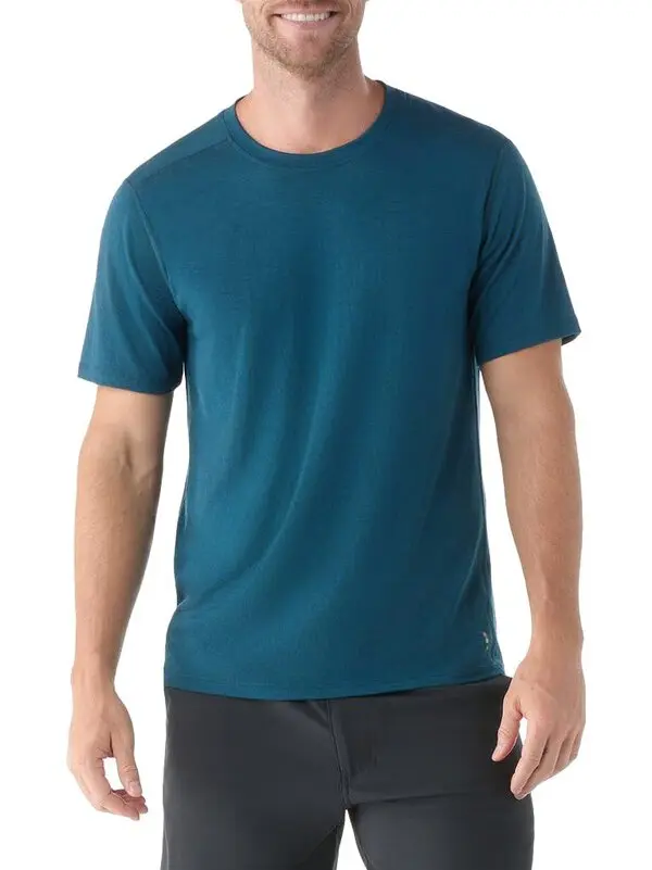 Smartwool Merino Wool Blend Short Sleeve T-shirt - Twilight Blue