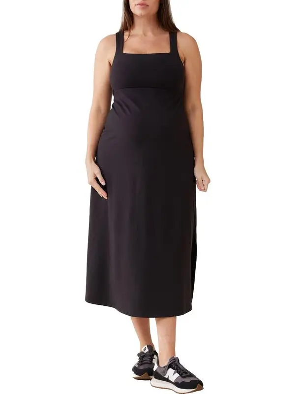 INGRID & ISABEL® Maternity Midi Dress - Black