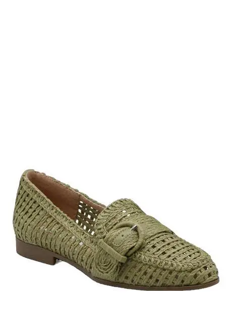 CHARLES DAVID Follies Raffia Loafer - Khaki