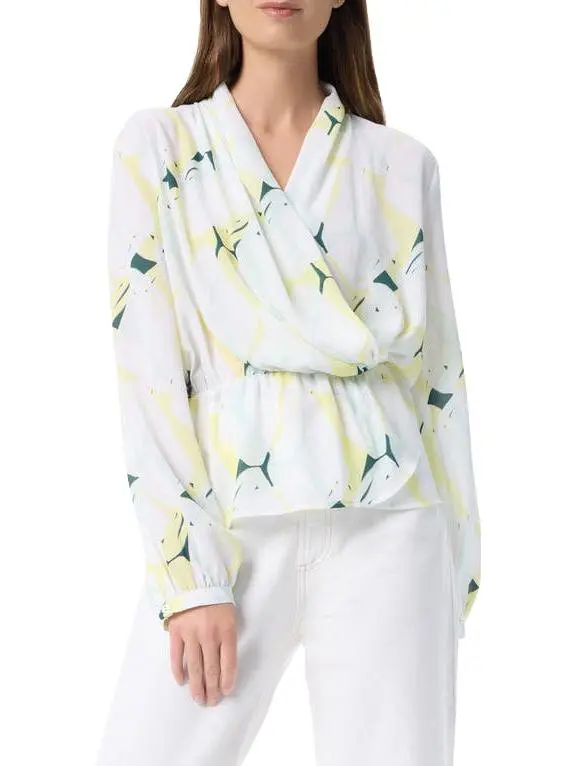 DO BY DEE OCLEPPO Margot Abstract Print Top - June Bug - Abstract Patchwork