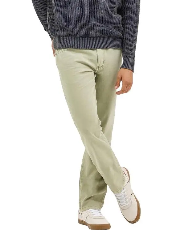 Wrangler Greensboro Straight Leg Cotton & Linen Pants - Tea