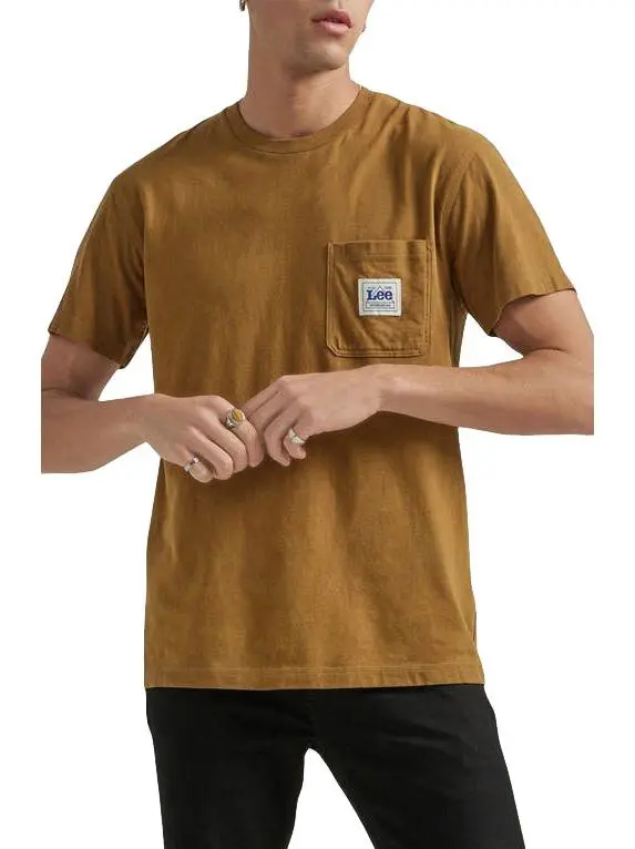 LEEM Workwear Cotton Pocket T-shirt - Tumbleweed