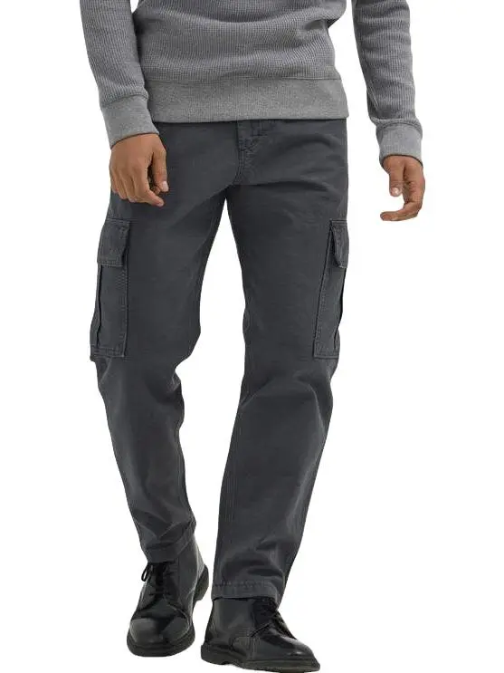 LEEM Workwear Loose Canvas Cargo Pants - Dark Muted Gray