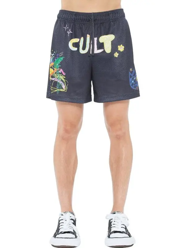 CULT OF INDIVIDUALITY Mesh Shorts - Graffiti