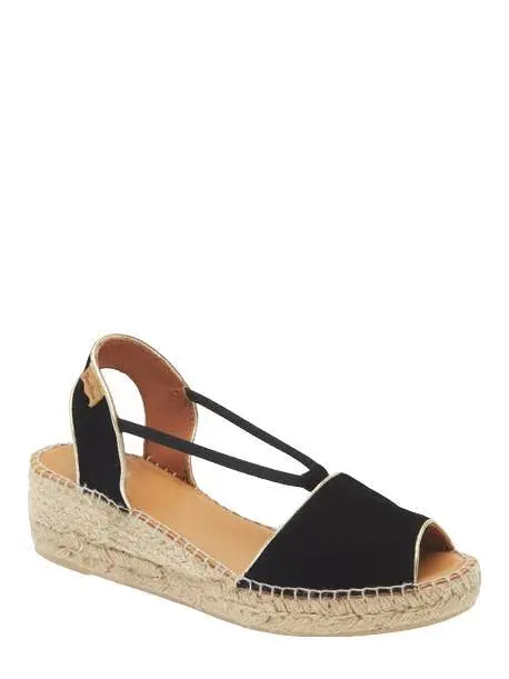 TONI PONS Bilda Espadrille Wedge Sandal - Black