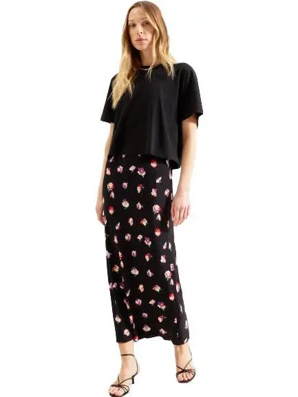 RO&ZO Ditsy Floral Maxi Skirt - Multi