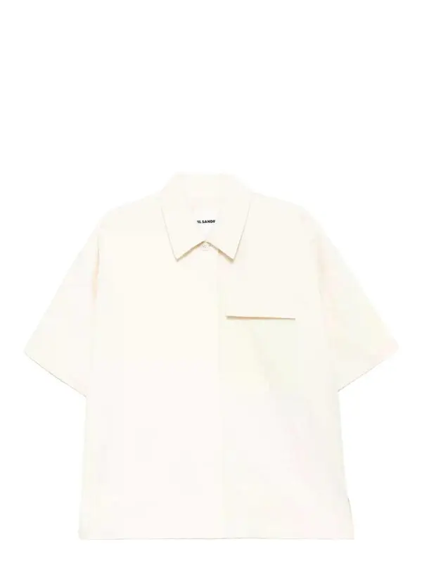 JIL SANDER Cotton Jacket - Neutrals