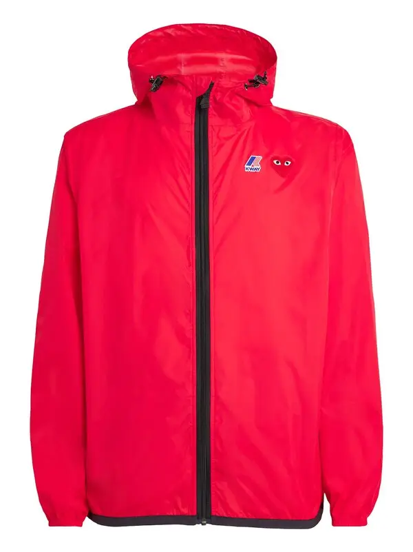 Play Comme Des Garcon X K-way Water-resistant Jacket - Red