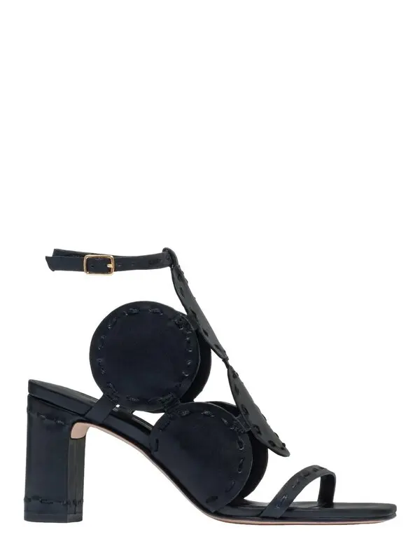 Bernardo New Moon 75" High Heel Strappy Sandals - Black