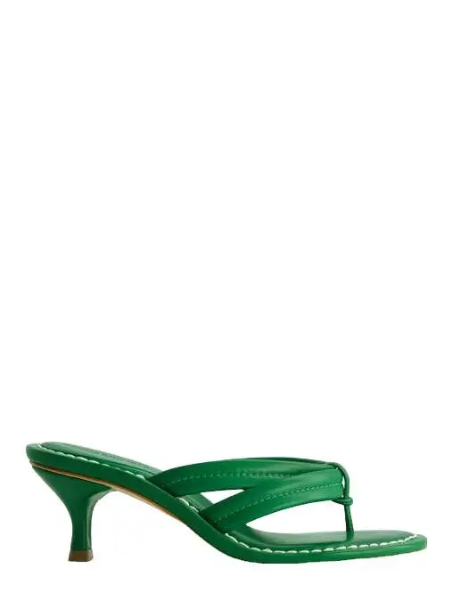 Bernardo Bernardo1946 Footwear Miami 55 Kitten Heel Sandal - Green