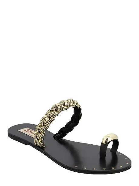 Mia Toya Toe Loop Sandal - Black