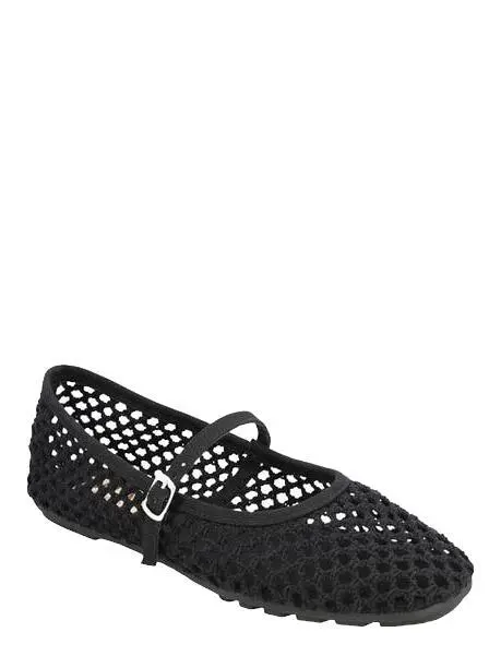 Mia Kora Mary Jane Flat - Black