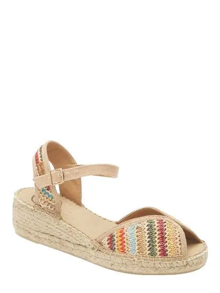TONI PONS Bella Espadrille Wedge - Beige