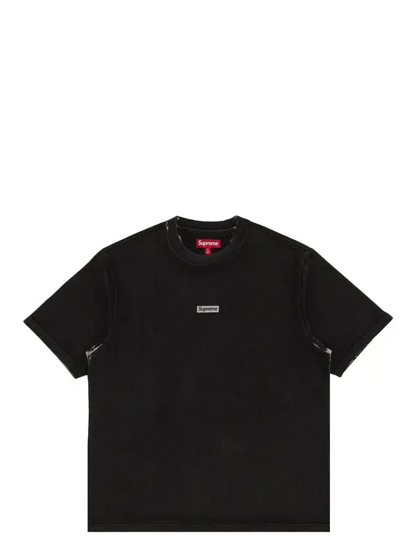 Supreme Overprint Small Box Short-sleeve Top - Black