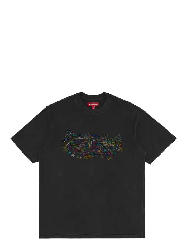 Supreme Machu Picchu Short-sleeve Top - Black
