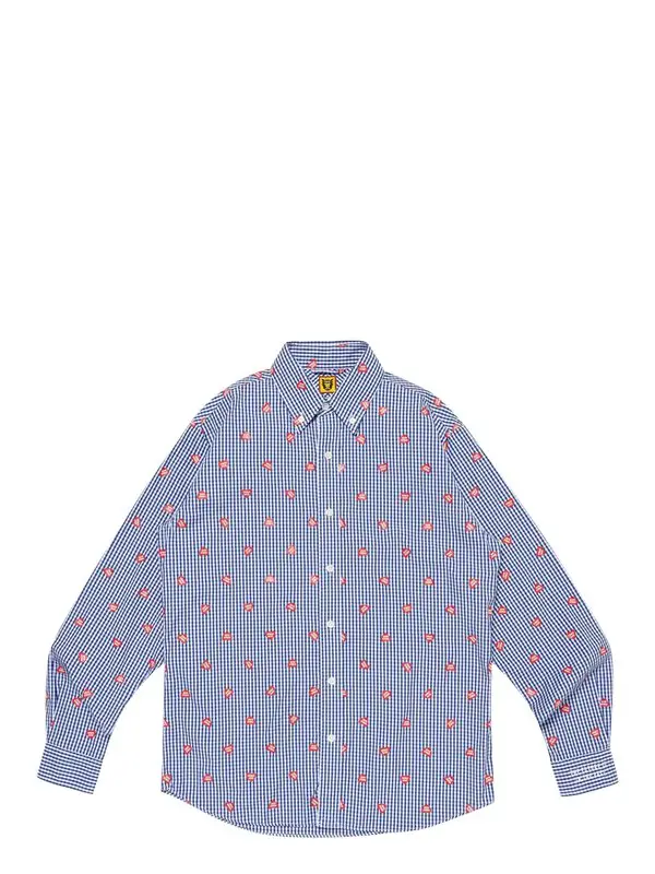 HUMAN MADE Heart Gingham Check Shirt - Blue