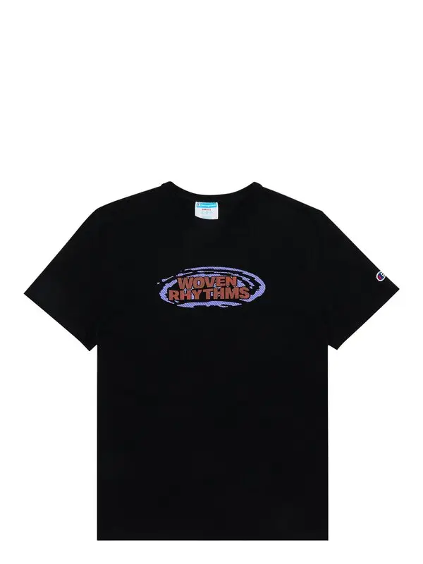 NICHOLAS DALEY Exclusive For Manifesto Woven Rhythms Tee - Black