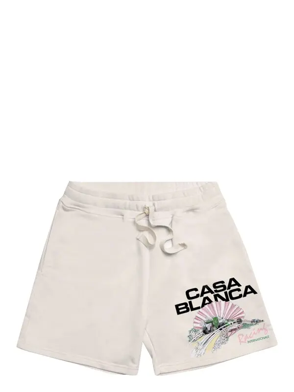 Casablanca Racing Shell Sweatshort - Cream