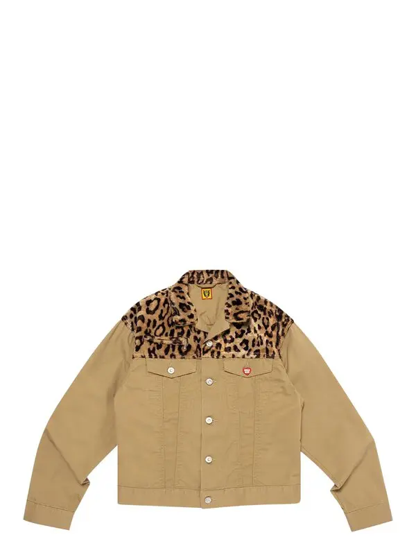 HUMAN MADE Leopard Denim Work Jacket - Tan