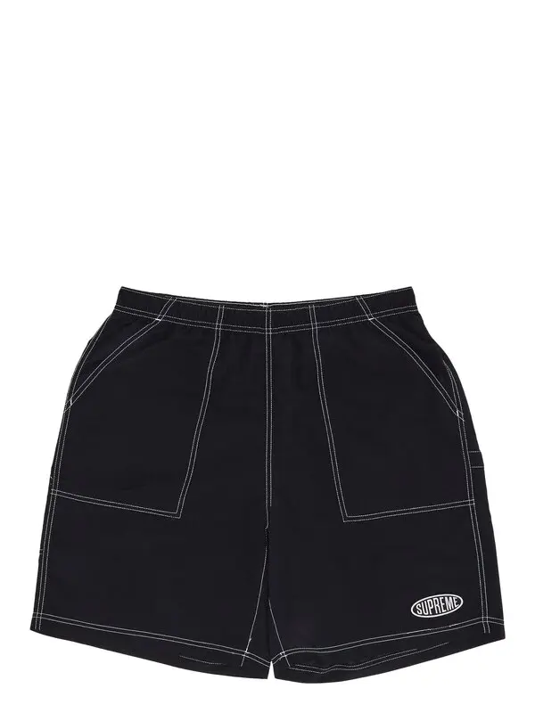 Supreme Nylon Painter Short - Black