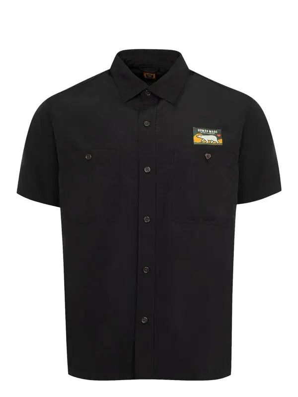HUMAN MADE Nylon Short-sleeve Shirt - Black