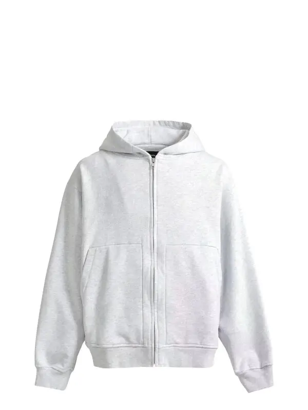 BREATH Cotton Zip-up Hoodie - Grey