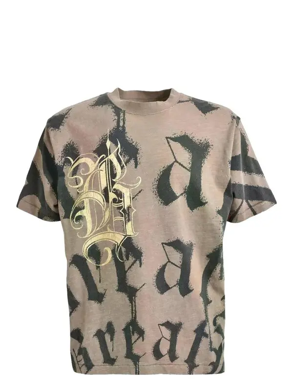 BREATH Logo-print T-shirt - Neutrals