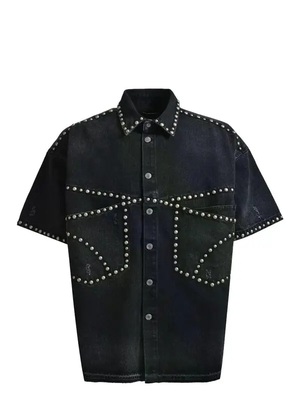 BREATH Stud-embellished Shirt - Black