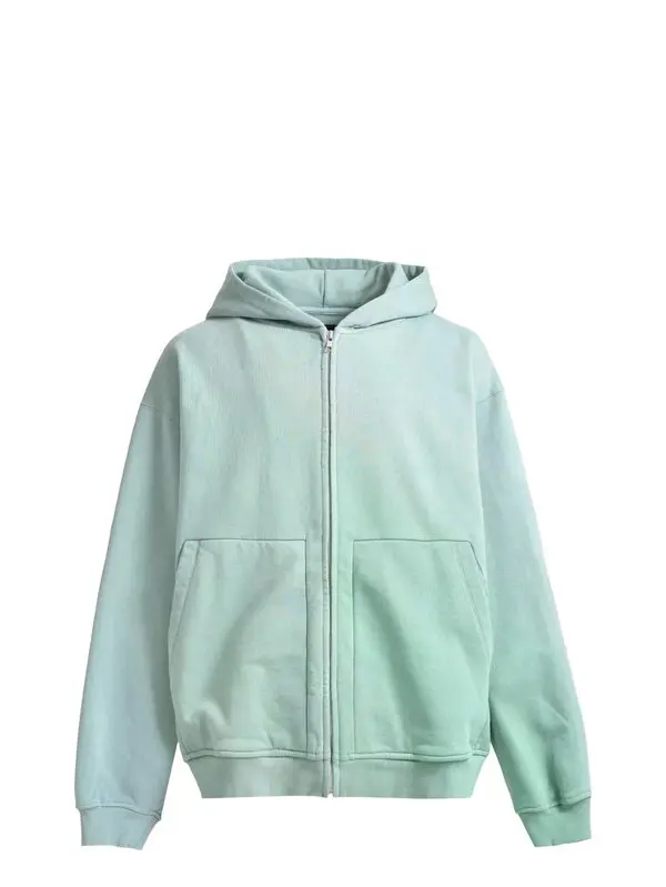 BREATH Cotton Zip-up Hoodie - Green