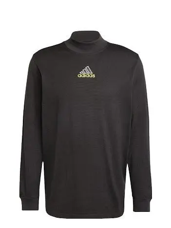 Adidas Long Sleeve Mock Neck Top - Black