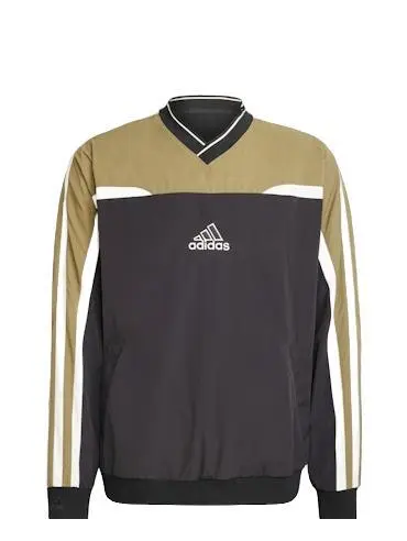 Adidas Cutline Pullover Longsleeve Top - Black/olive Strata