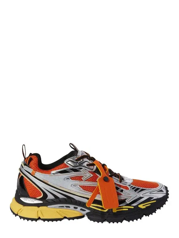 Off-White Be Right Backin Sneakers - Silver/orange