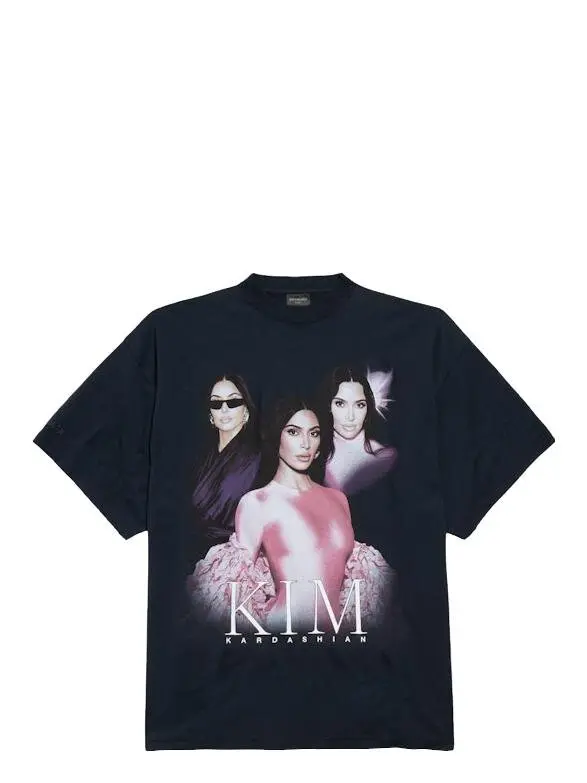 Balenciaga Ambassador Fanclub Series Kim K Oversized T-shirt - Faded Black