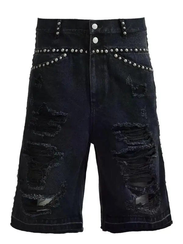 BREATH Stud-embellished Shorts - Black