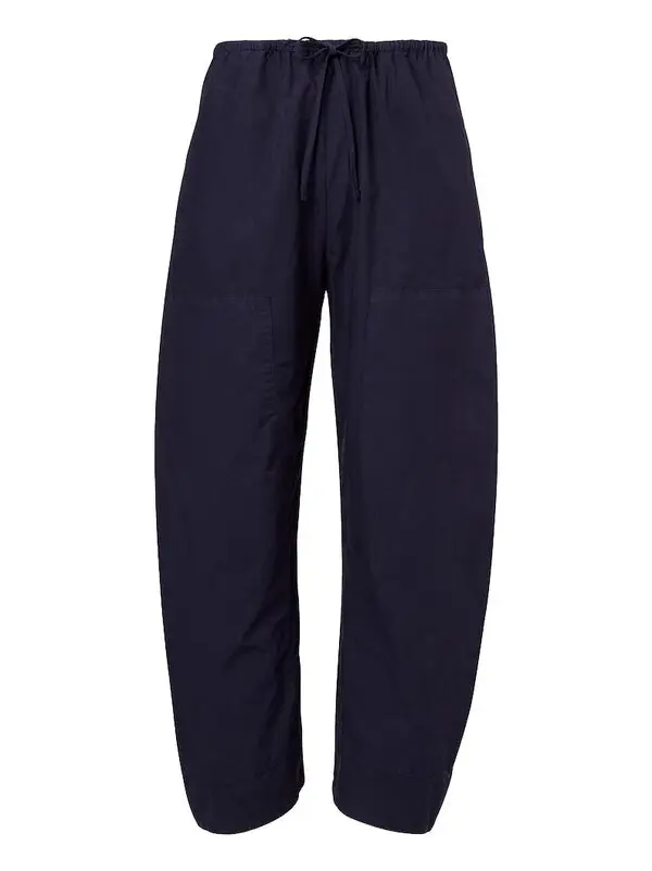 LESET Kyoto Cotton Wide-leg Pants - Blue